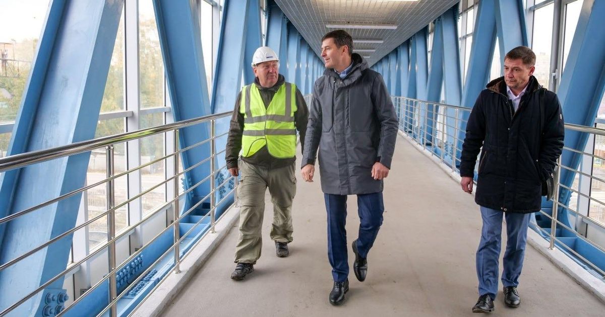 Надземный переход через железную дорогу открыли в Люберцах